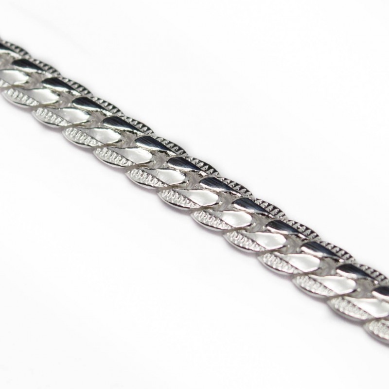 Men's or women's cuban style silver chain